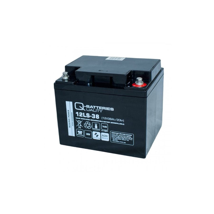 Q-Batteries 12LS38 12V 38Ah lead fleece battery / AGM VRLA with VdS ...