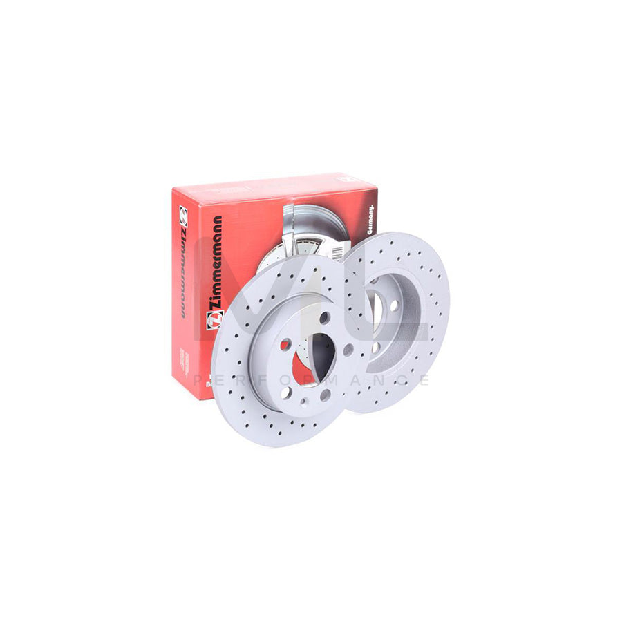 ZIMMERMANN SPORT COAT Z 100.1236.52 Brake Disc Perforated, Solid ...