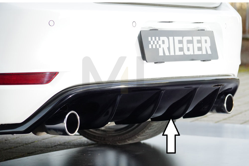 Rieger 00088023 VW Mk6 Golf GTI Rear Diffuser - Glossy Black – ML ...