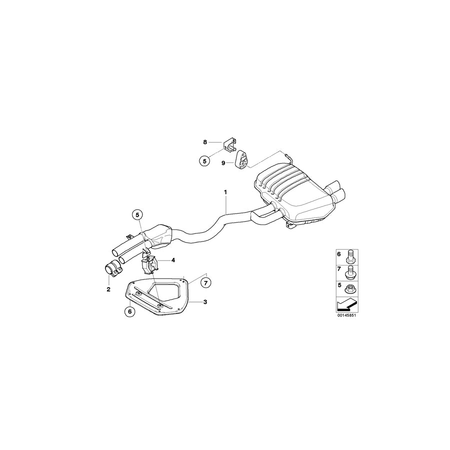 Genuine BMW 07119904305 E85 E86 Hex Bolt M8X12-8.8-ZNS3 (Inc. Z4) | ML ...