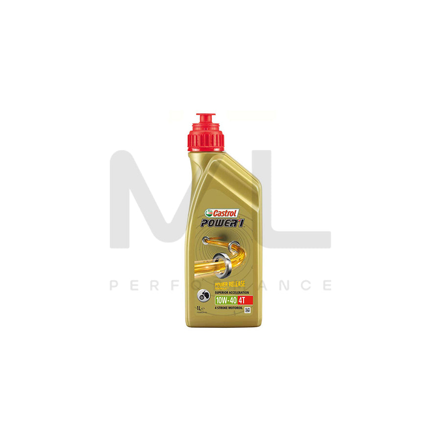 Castrol Power1 10W-40 4T Motorcycle 4 Stroke - 1Ltr Engine Oil ML – ML ...