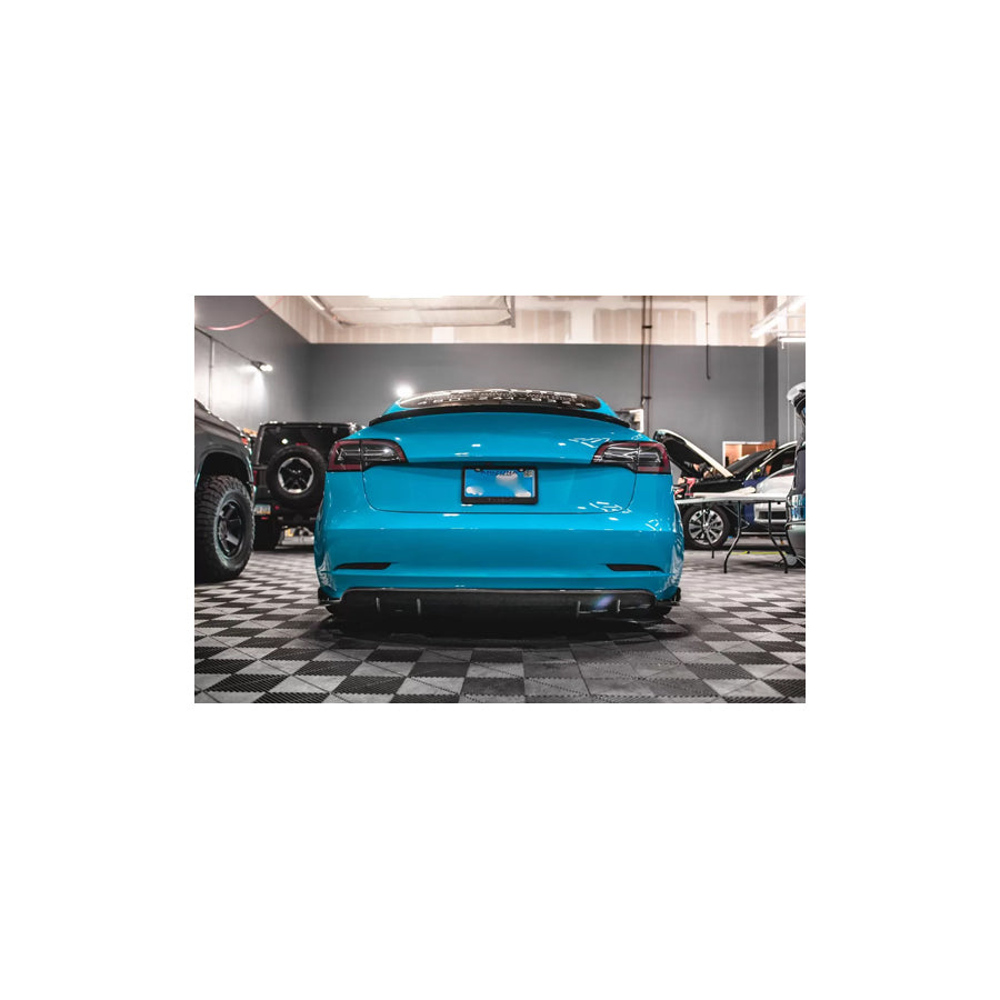 VR Aero SL Style Carbon Fiber Rear Diffuser Tesla Model 3 2018+ – ML ...