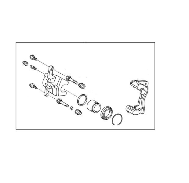 Genuine Lexus 47730-47060 CT Phase 1 Front O/S Caliper & Carrier – ML ...