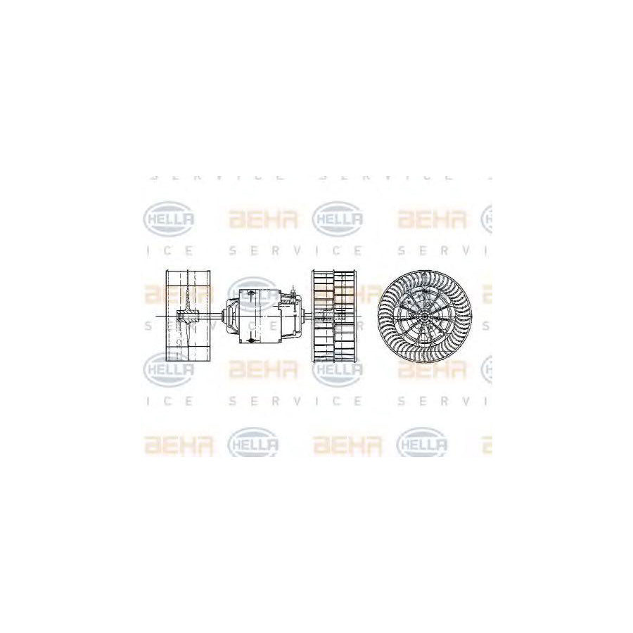 Hella 8EW 009 159-091 Interior Blower – ML Performance