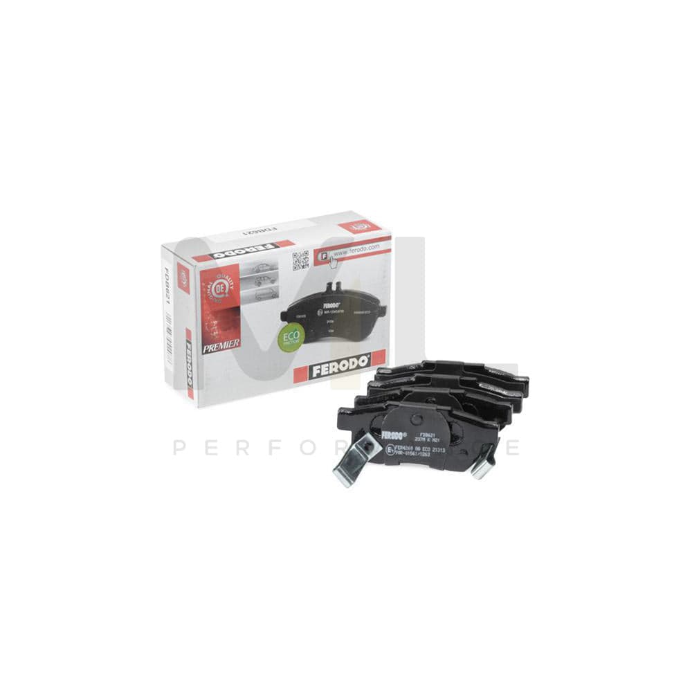 Ferodo Premier Eco Friction FDB621 Rear Brake Pad Set With Acoustic ...