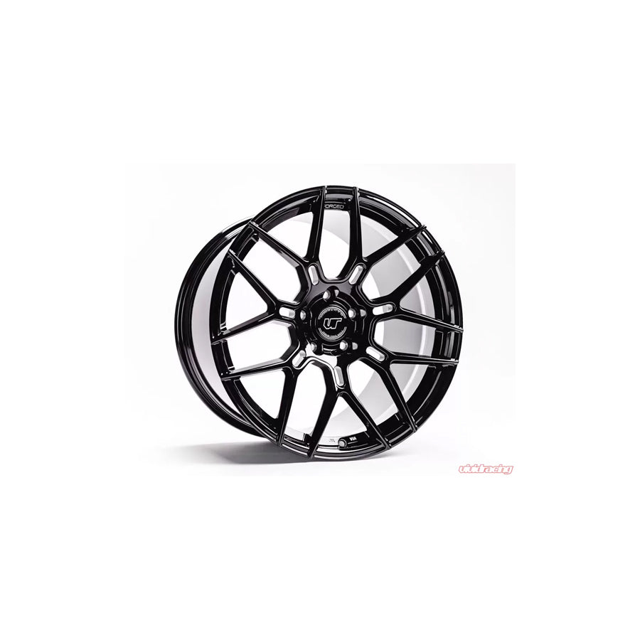 VR Forged D09 Wheel Package Corvette C6 C7 Z06 19x10 20x12.5 Gloss Bla ...