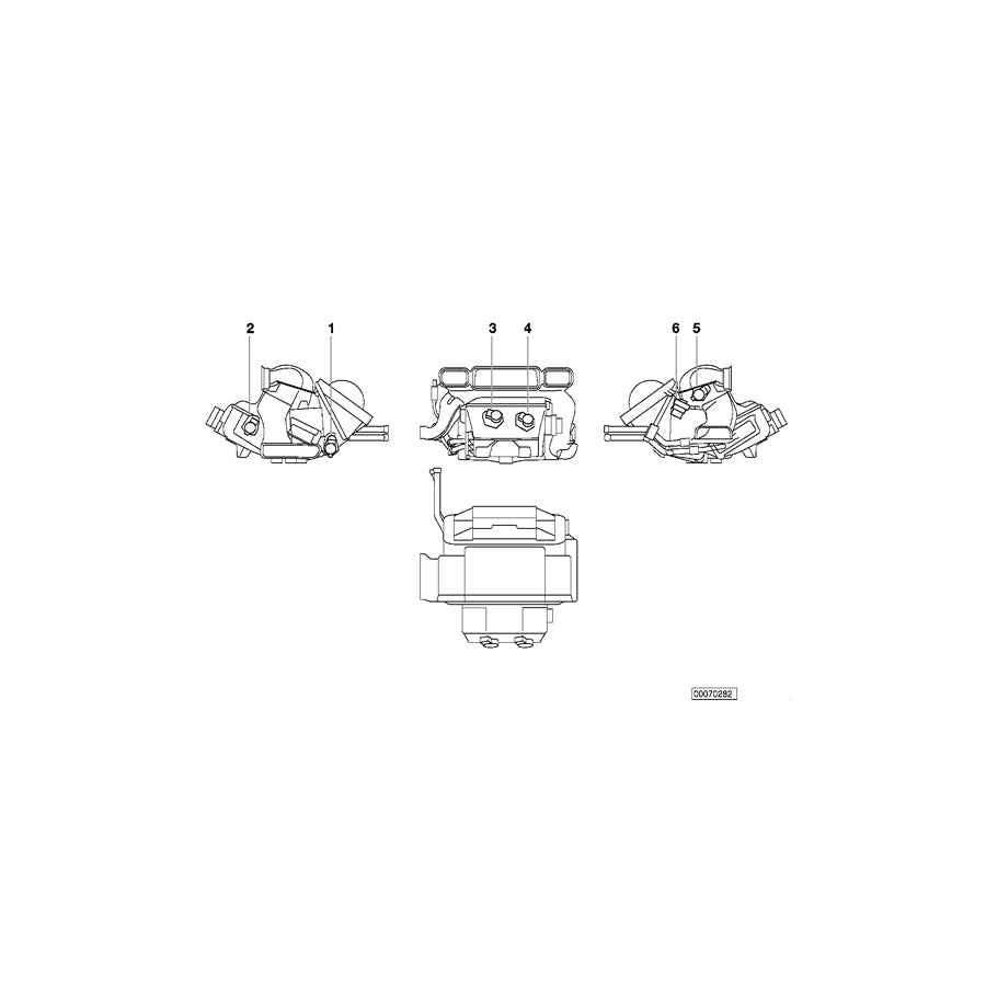 Genuine BMW 64116908983 E52 Actuator, Air Distribution Flap (Inc. Alpi ...