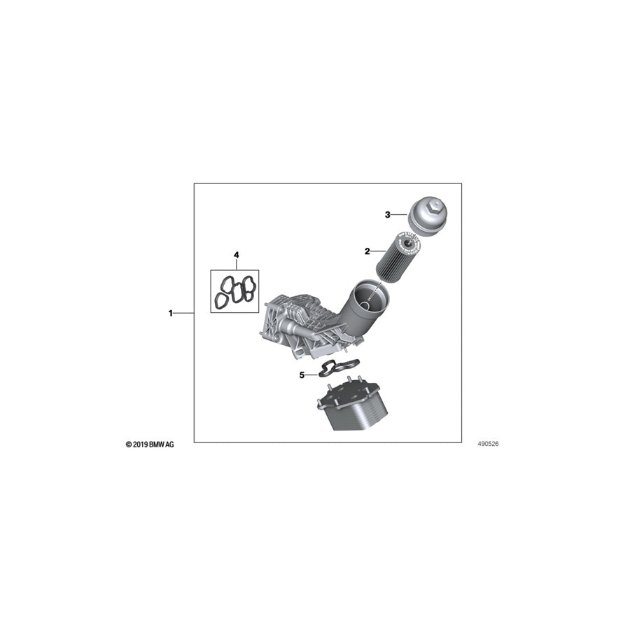 Genuine BMW 11428580415 G30 G02 G01 Oil Filter (Inc. 320dX, 320d & 620d ...