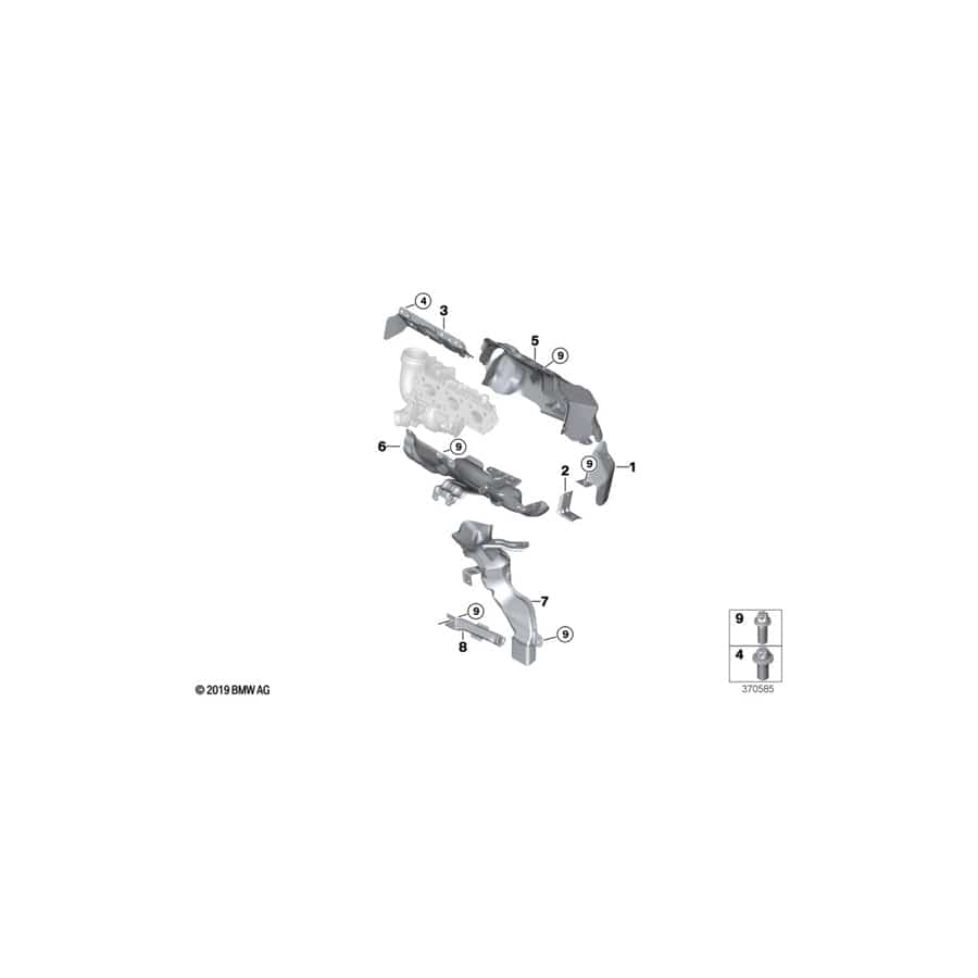 Genuine BMW 11658604705 F55 Air-Discharge Duct For Turbocharger (Inc ...