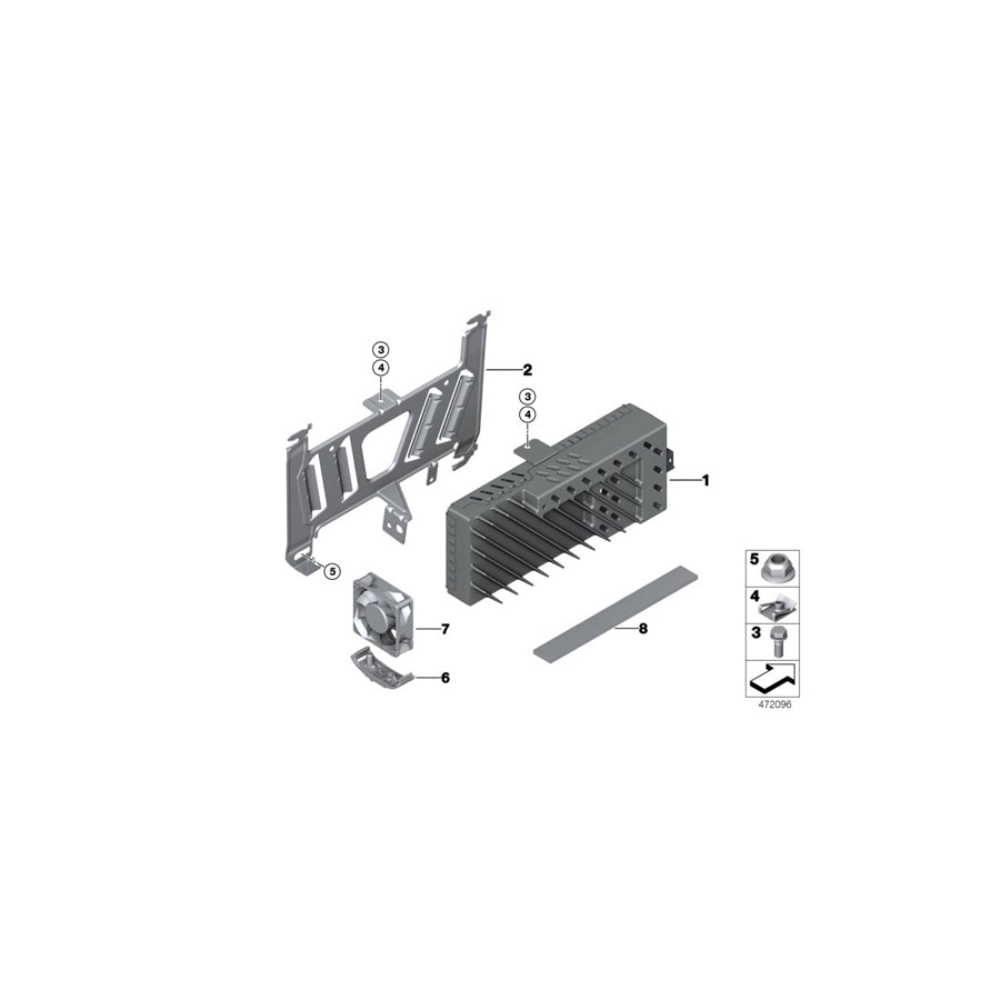 Genuine BMW 65126841965 F32 F82 Amplifier Hifi System (Inc. 430dX, 435 ...