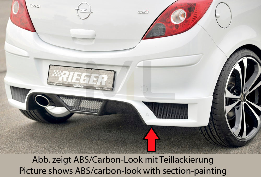 Rieger 00058947 Opel Corsa D Rear Diffuser 1 – ML Performance