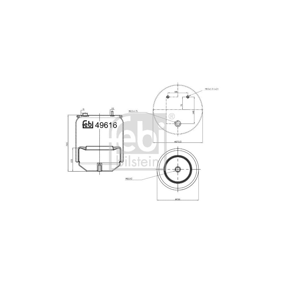 Febi Bilstein 49616 Boot, Air Suspension – ML Performance