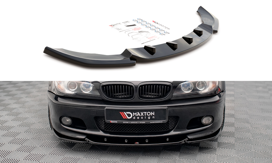 Maxton Design BM-3-46-C-MPACK-FD2T Front Splitter V.2 BMW Series 3 E46 ...