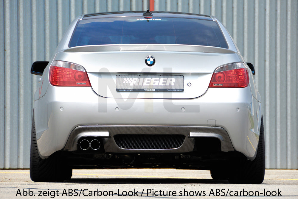 Rieger 00053602 BMW 5 Series E60 E61 Rear Diffuser 1 – ML Performance