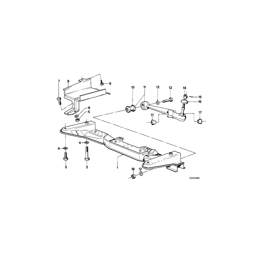 Genuine BMW 31111116742 E21 Front Axle Support (Inc. 320 & 323i) – ML ...