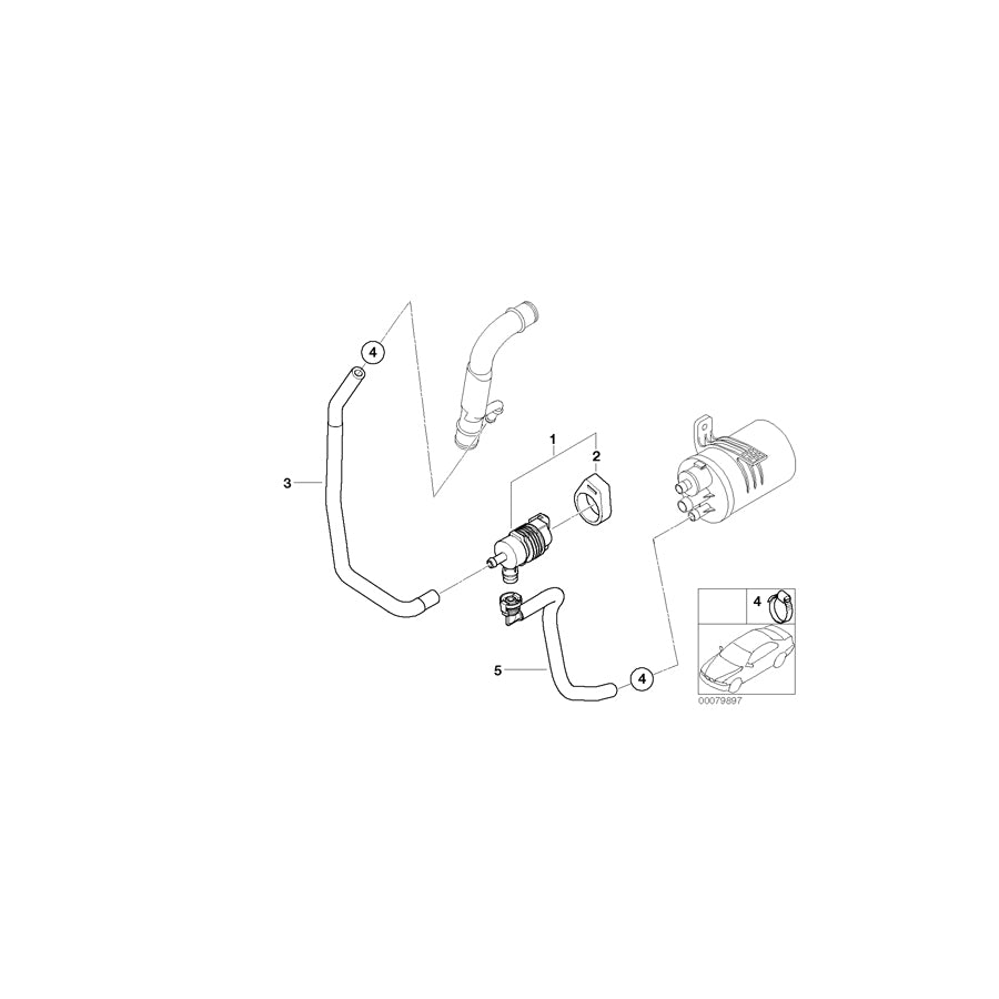 Genuine BMW 13907833397 E85 E86 Fuel Tank Breather Line (Inc. Z4 M3.2 ...