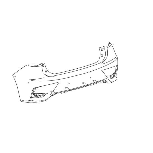 Genuine Lexus 52159-76908 CT Phase 1 Premier/Sport Rear Bumper Cover ...