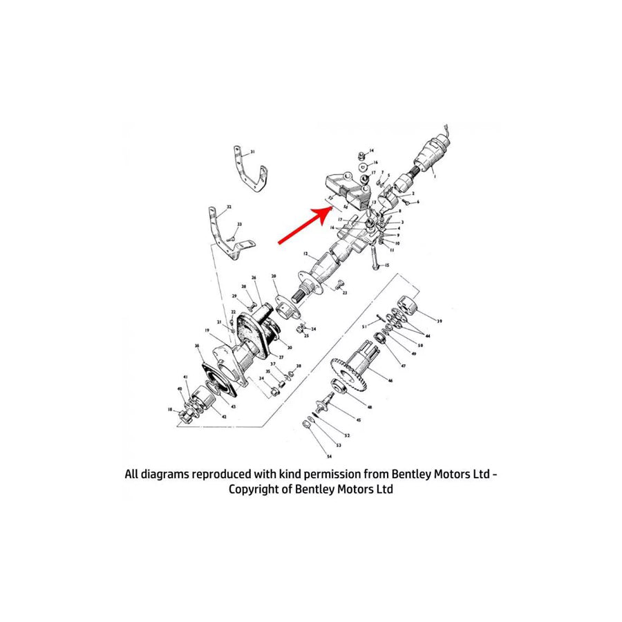 GENUINE Rolls-Royce UR17570 SUPPORT BRACKET STEERING COLUMN – ML ...