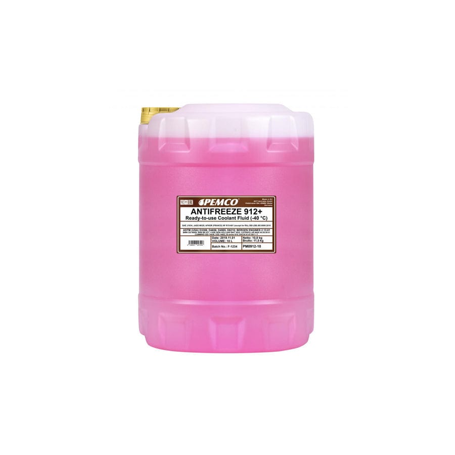 Pemco Antifreeze 912+, -40 PM0912-10 Antifreeze | ML Performance US Car ...