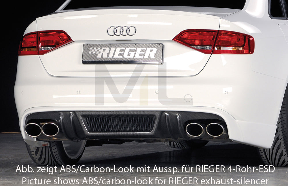 Rieger 00055530 Audi B8 B81 S4 Rear Diffuser 1 – ML Performance
