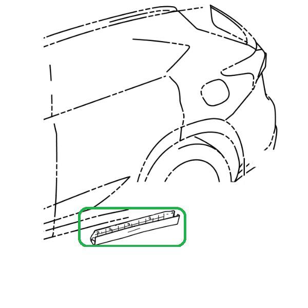 Genuine Lexus 75078-78010 NX Phase 1 N/S Rear Door Sill Moulding – ML ...