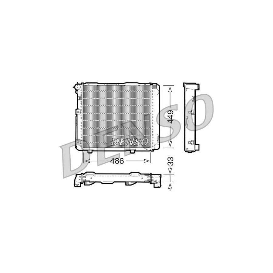 Denso Drm17068 Drm17068 Engine Radiator Suitable for Mercedes-Benz 190 ...