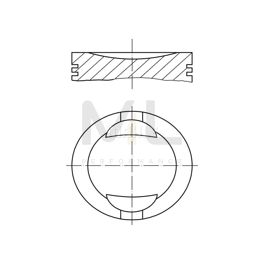 MAHLE ORIGINAL 219 12 02 Piston 101,04 mm, with piston rings – ML ...