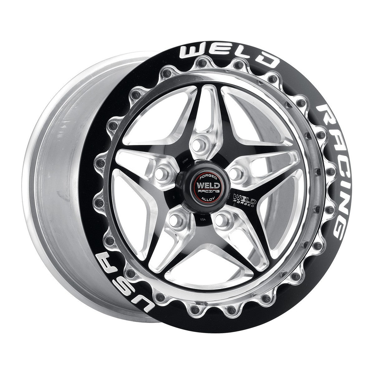 Weld 81MP510N75G S81 Beadlock Wheel 15x10 5x120 ET51 BS7.5 Polished Ce ...