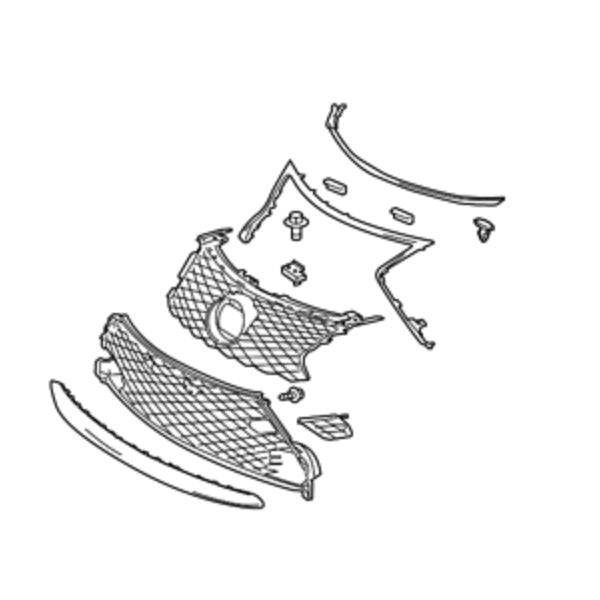 Genuine Lexus 53101-24090 RC Phase 1 F-Sport Front Grille Assembly – ML ...