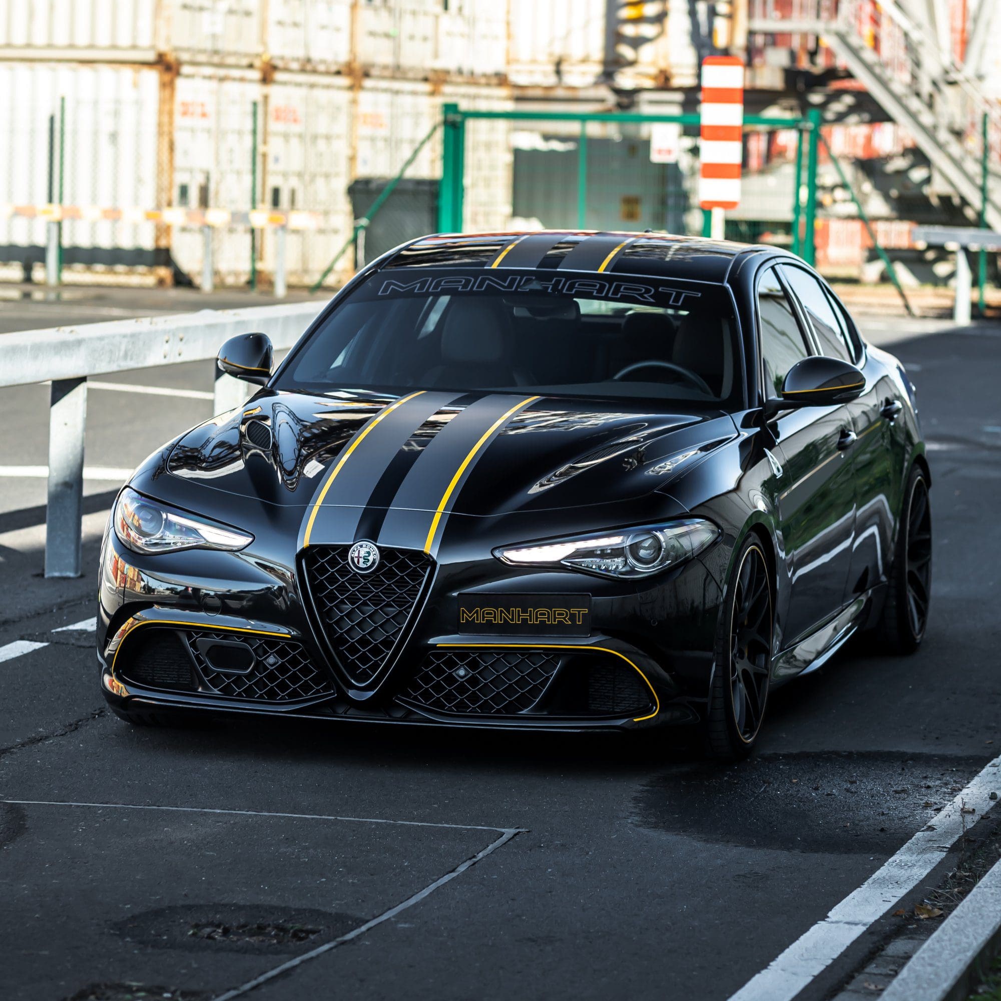 MANHART MHFOLAQV001 DECAL SET / VINYL WRAP FOR ALFA ROMEO GIULIA QUADR ...