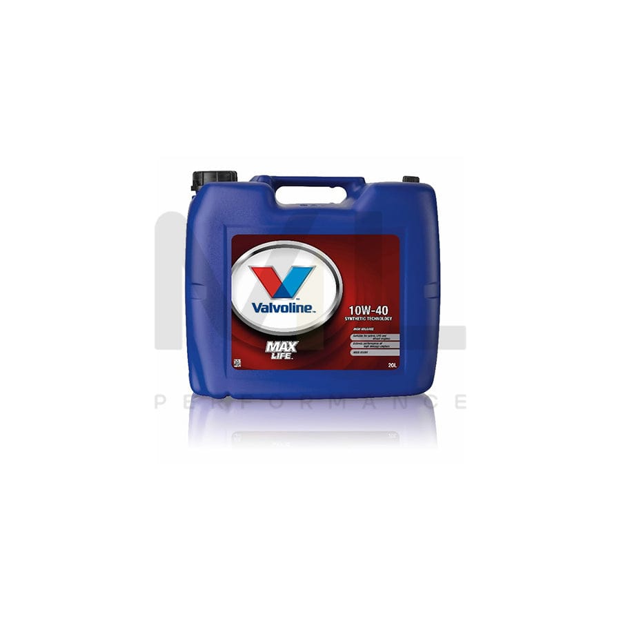 Valvoline MaxLife 10w-40 Engine Oil 20l – ML Performance