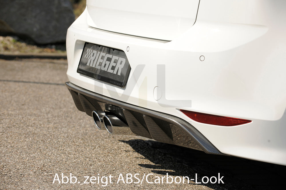 Rieger 00059569 VW Mk7 Golf Rear Diffuser - Matte Black – ML Performance