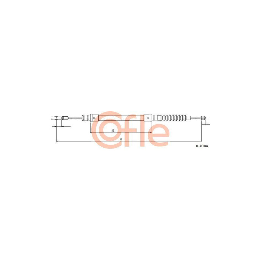 Cofle 10.8184 Hand Brake Cable – ML Performance