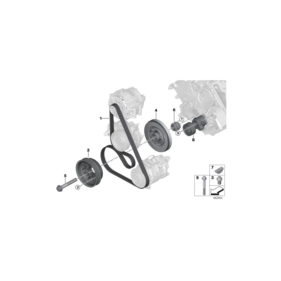 Genuine BMW 11287852125 F93 F92 F90 Pulley (Inc. M5 & M8) – ML Performance