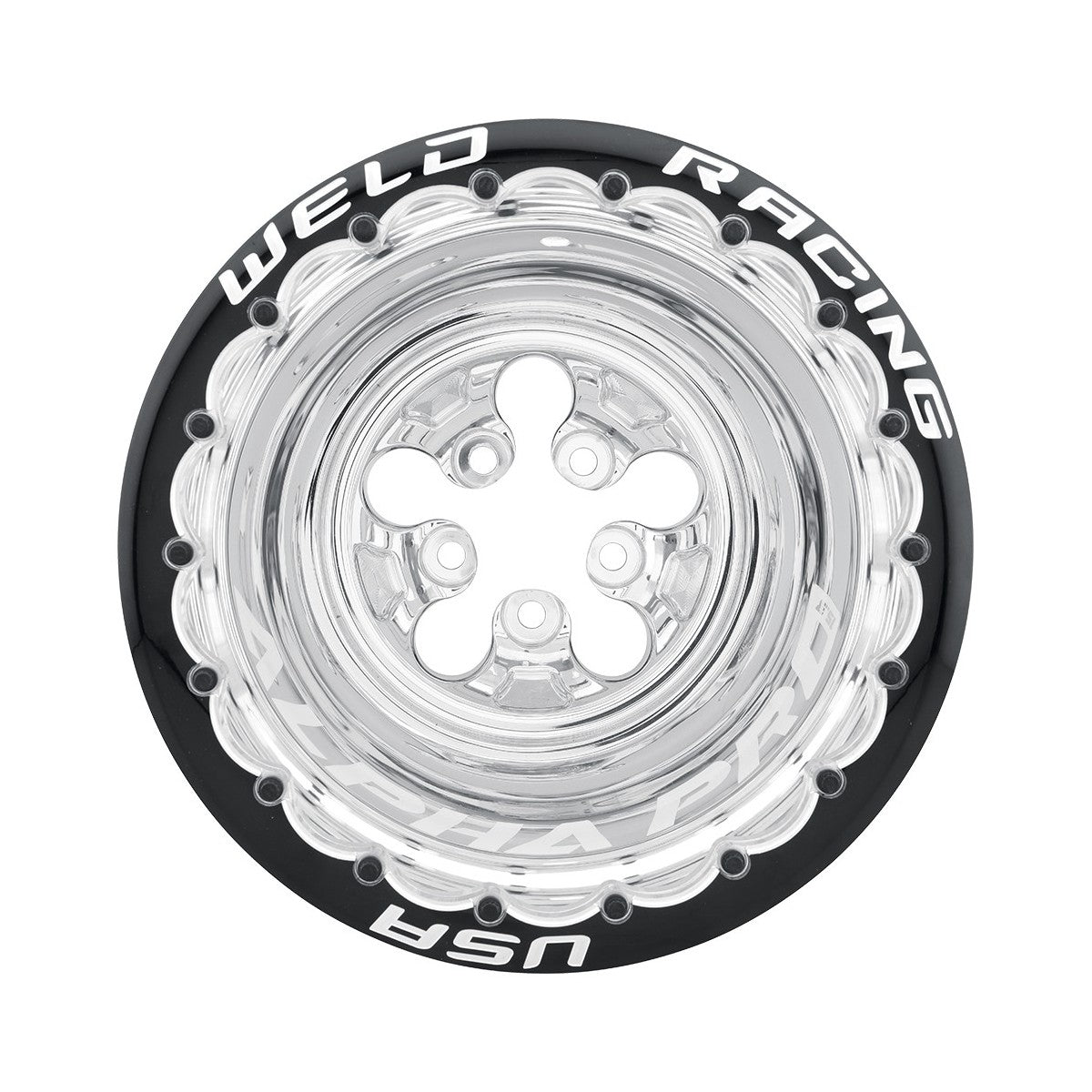 Weld 83XP-514412MP Alpha-1 Pro Wheel 15x14 5x5 ET-165 BS1 Polished Cen ...