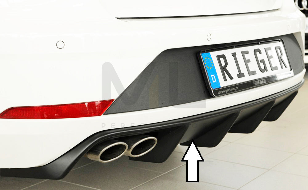 Rieger 00027035 SEAT 5F Leon FR Rear Diffuser - Matte Black – ML ...