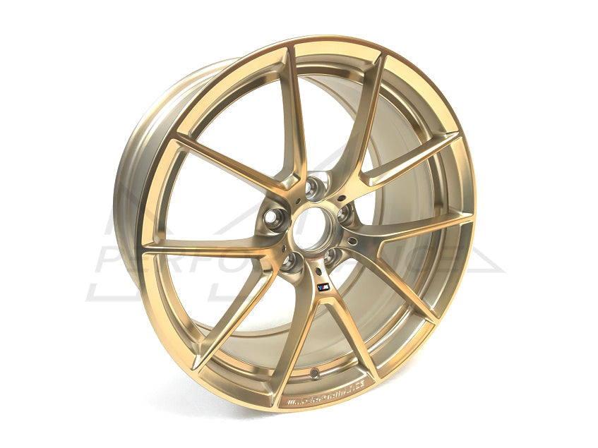 Genuine BMW F87 M Performance Frozen Gold 19" Y-spoke 763M Rear Wheel – ML Performance