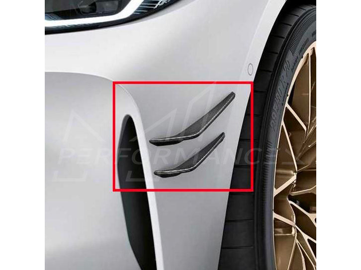 Genuine BMW G80 G82 M Performance Carbon Fibre Front Flicks - Pair (M3 ...