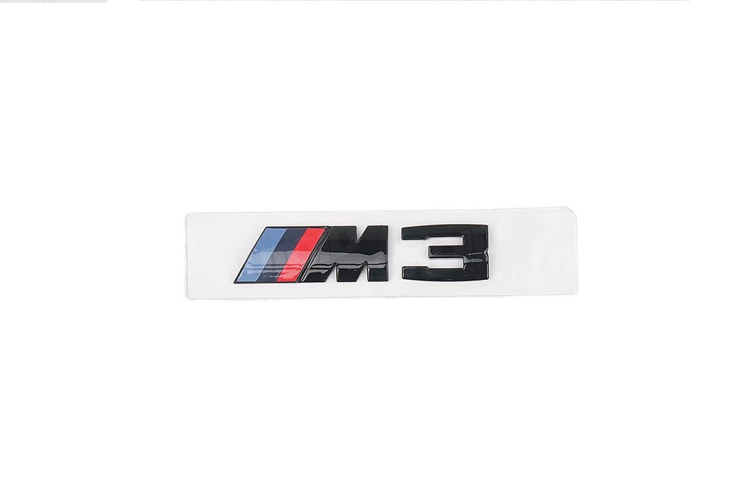 AUTOID BMW F80 M3 Gloss Black Rear Model Badge – ML Performance